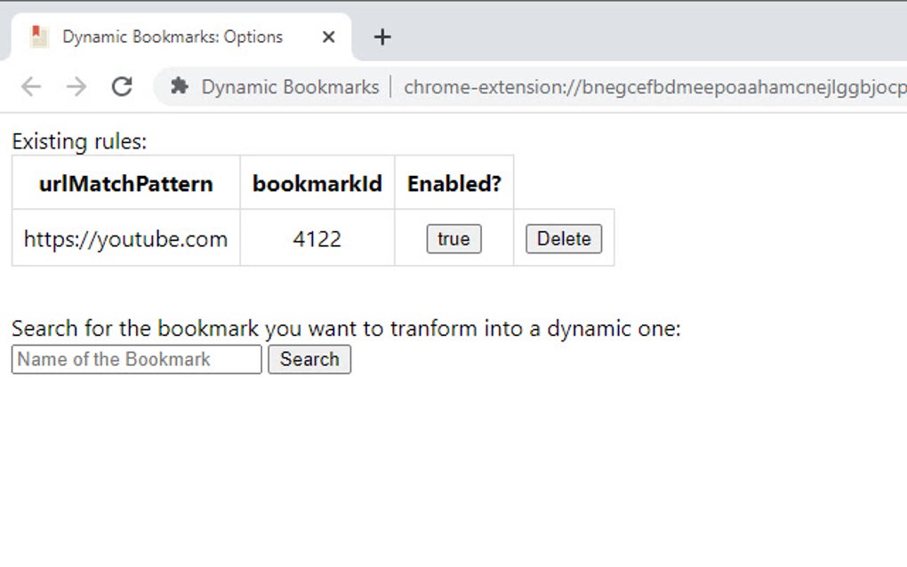 Dynamic Bookmarks para Google Chrome - Extensión Descargar
