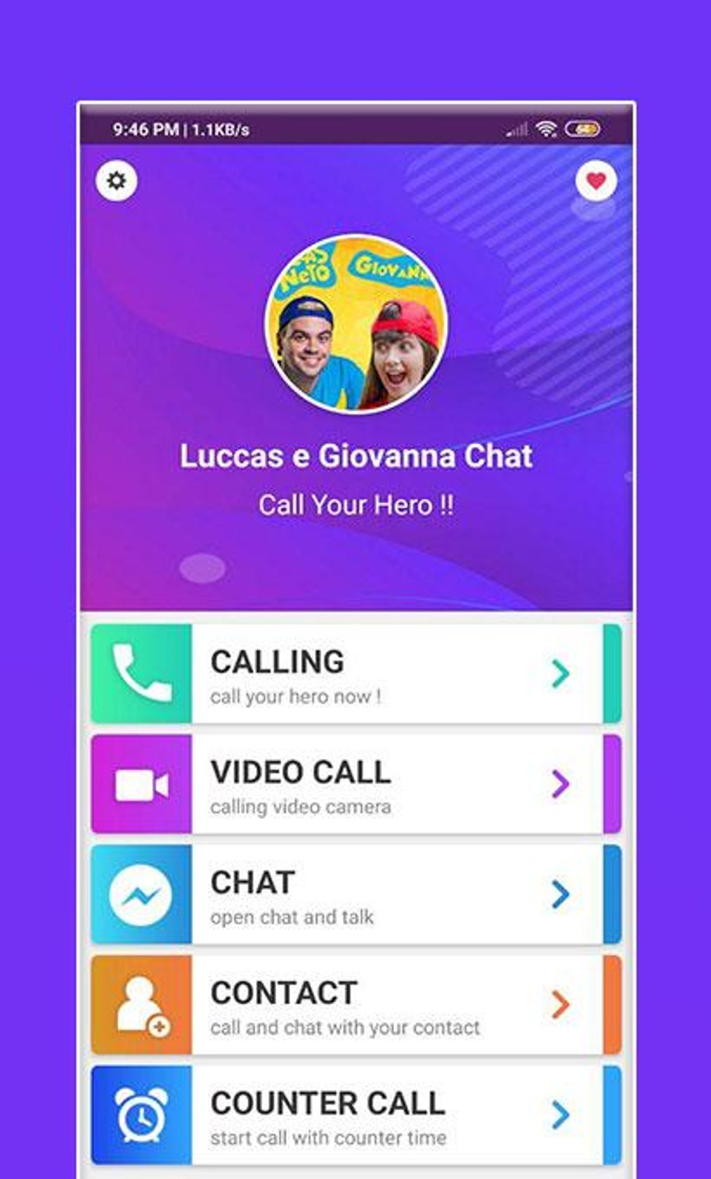 Jogo da Luccas Neto e Gi Chama para Android - Descargar