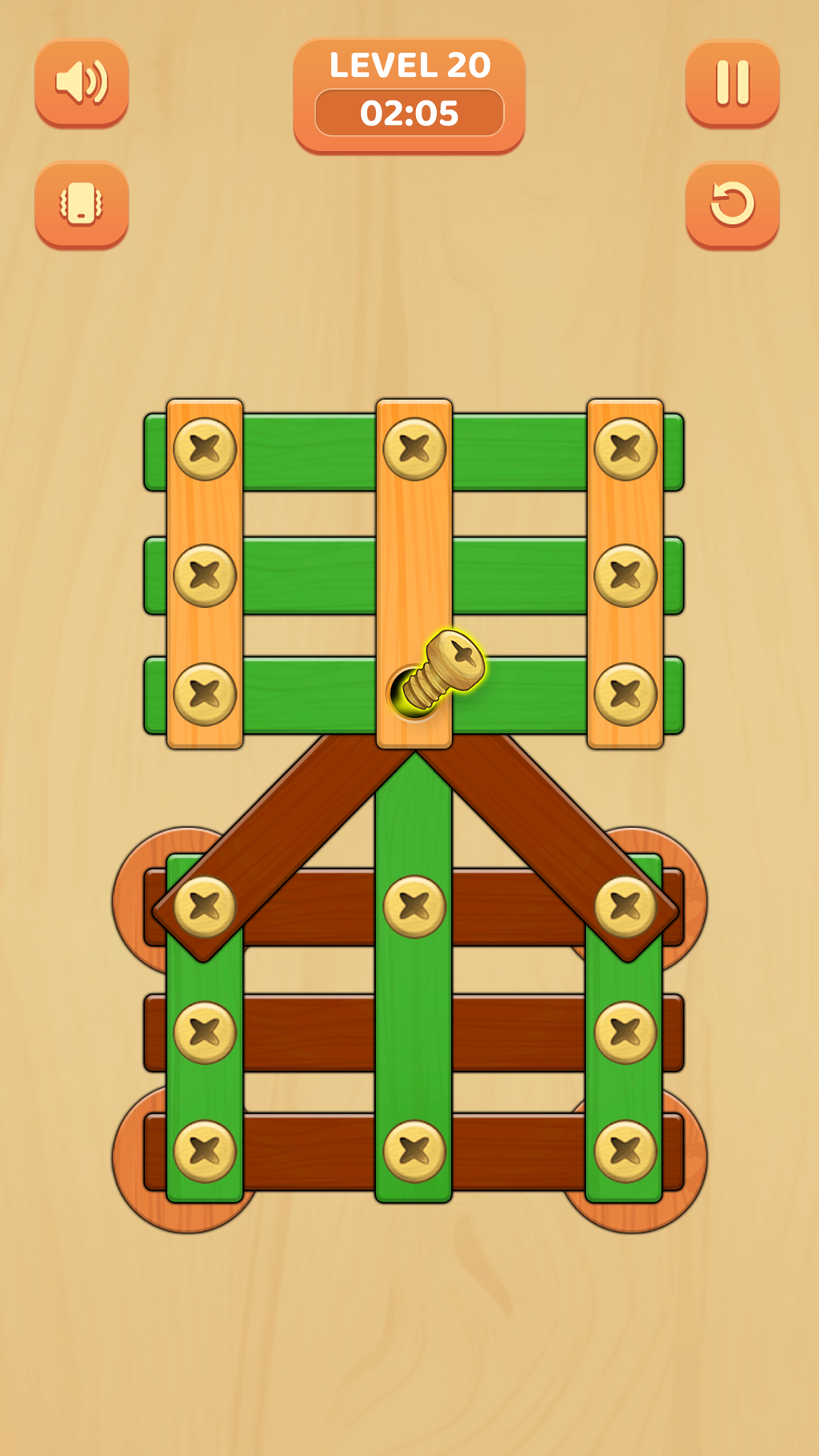Screw Jam: Wood Nuts and Bolts para iPhone - Descargar