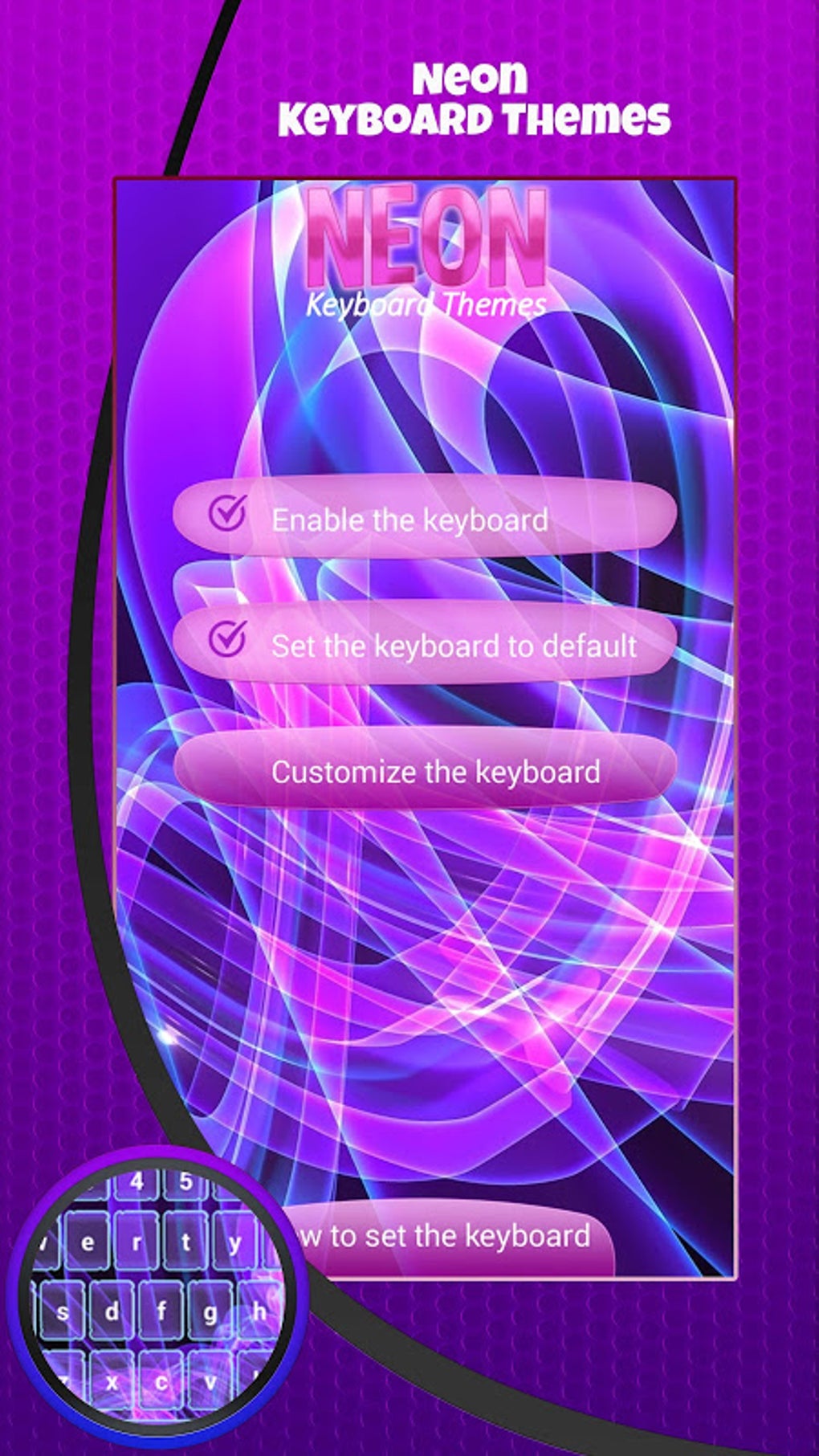 Neon Keyboard Themes APK para Android - Descargar