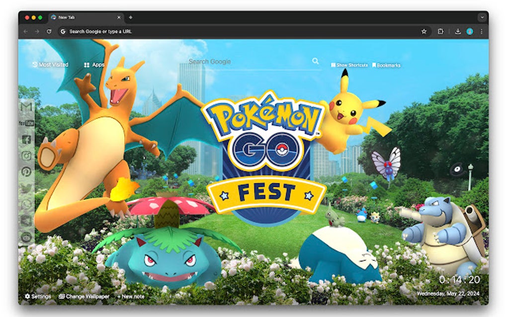 Pokemon GO Wallpaper para Google Chrome - Extensión Descargar