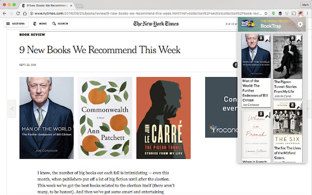 Book Trap, from The Hawaii Project for Google Chrome - Extension Download