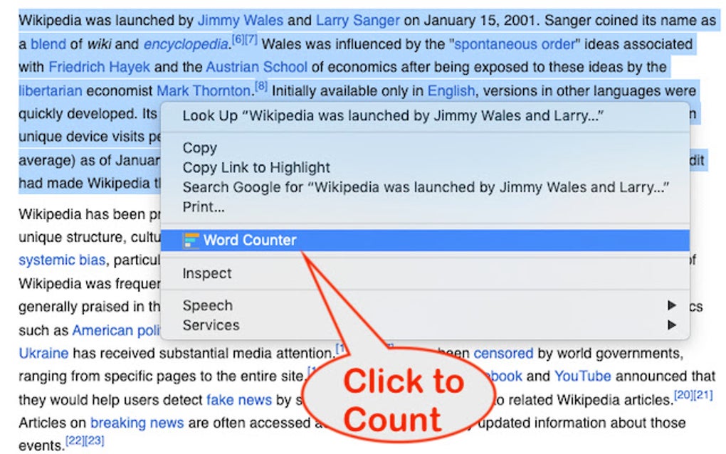 Word Counter para Google Chrome - Extensión Descargar