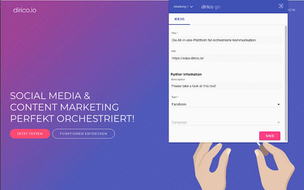 dirico.go para Google Chrome - Extensión Descargar