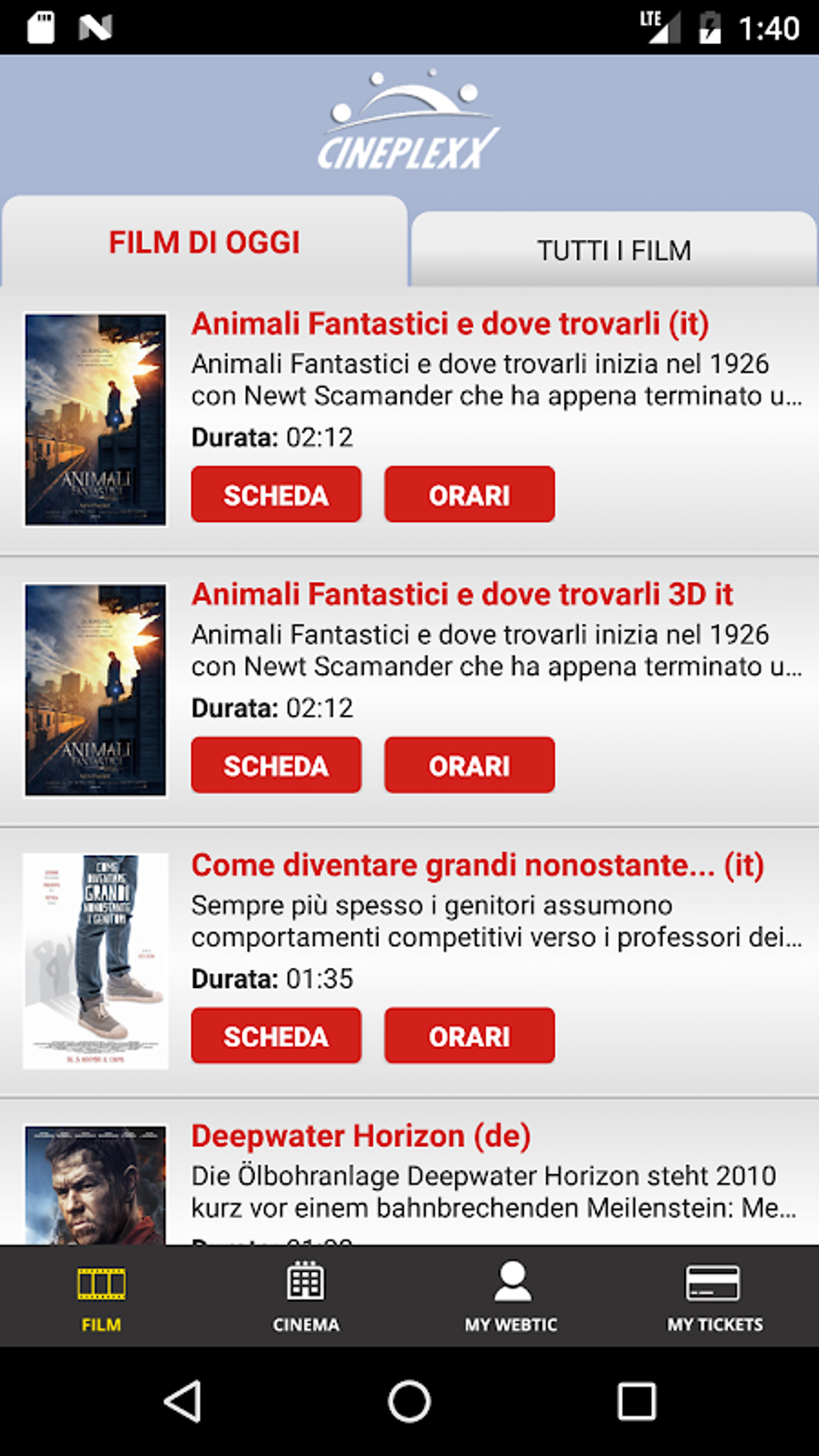 Webtic Cineplexx Bolzano APK para Android - Descargar