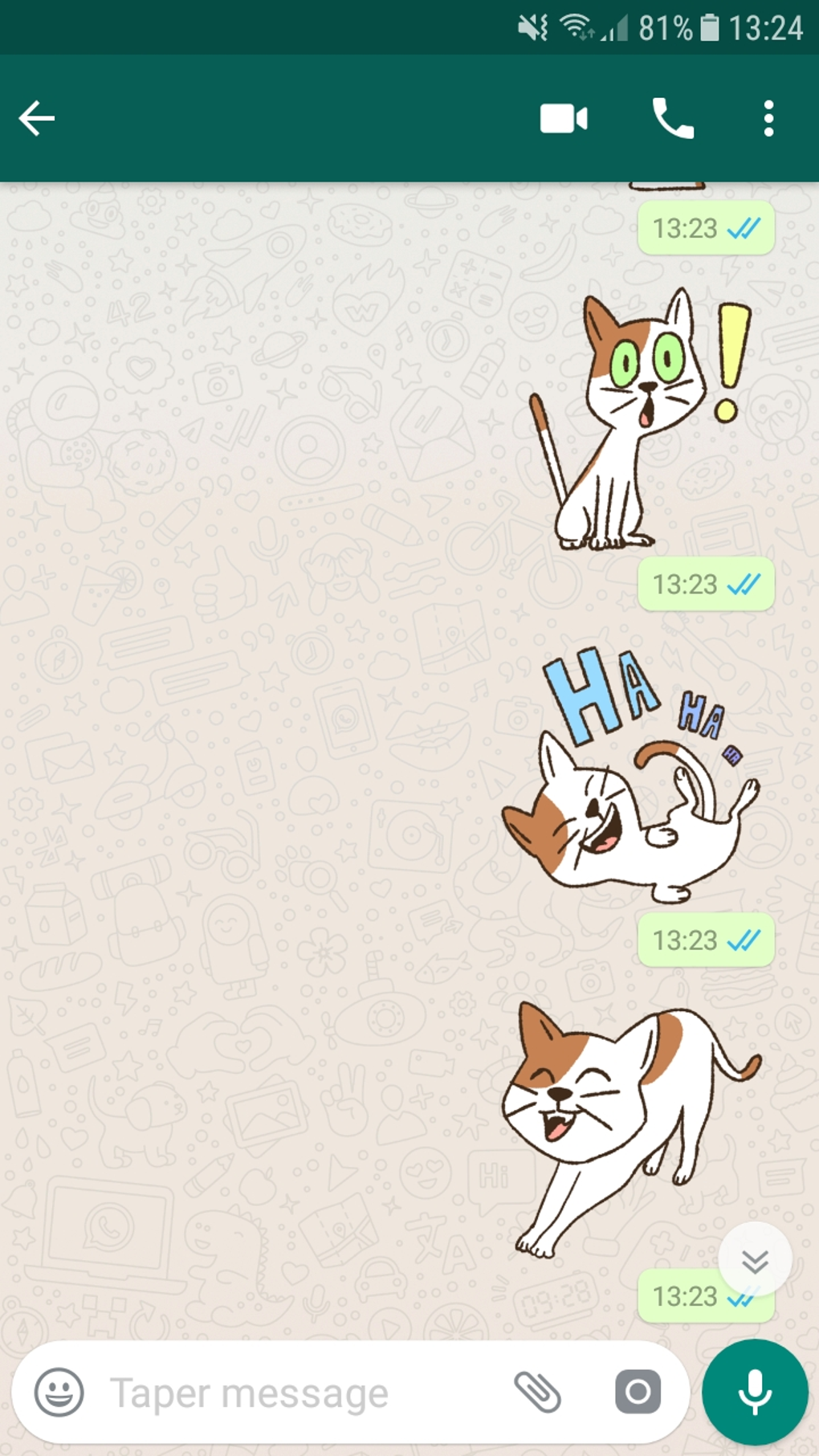 Witty Kitty Stickers for Android - Download