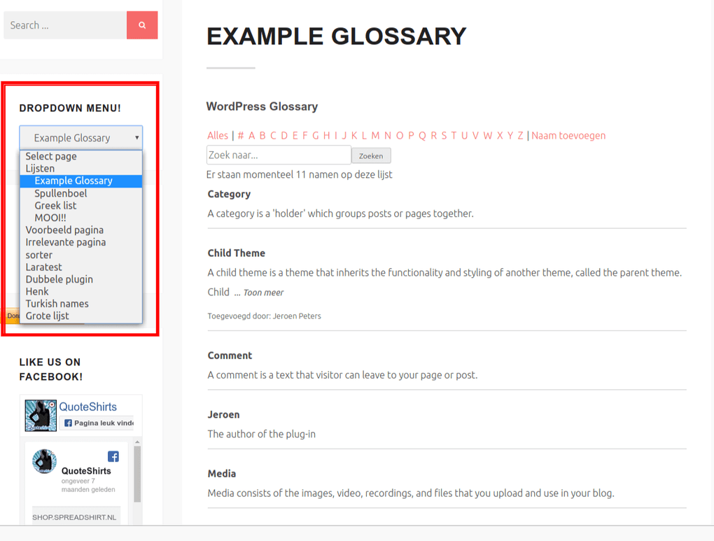 Navigation menu as Dropdown Widget for WordPress - Download