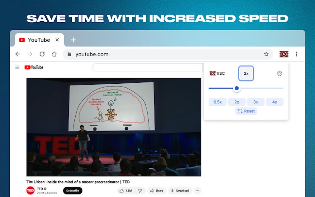 Video speed controller for Google Chrome - Extension Download