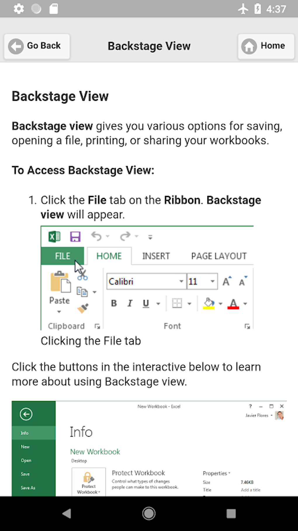Tutorial for Excel APK for Android - Download