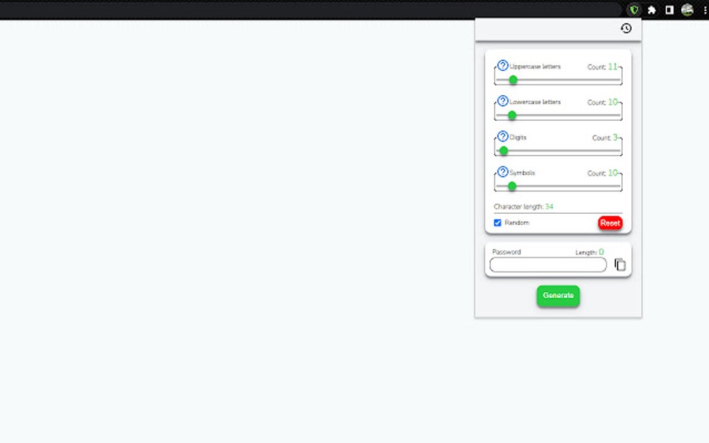 Strong Password Generator Google Chrome 용 - 확장 프로그램 다운로드