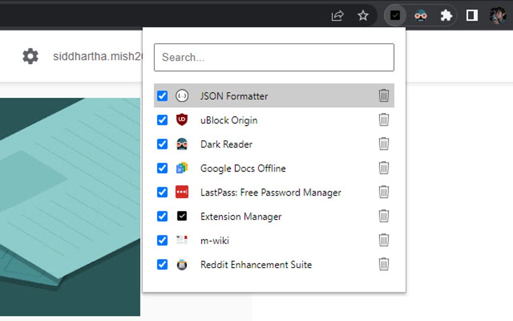 Extension Manager para Google Chrome - Extensión Descargar