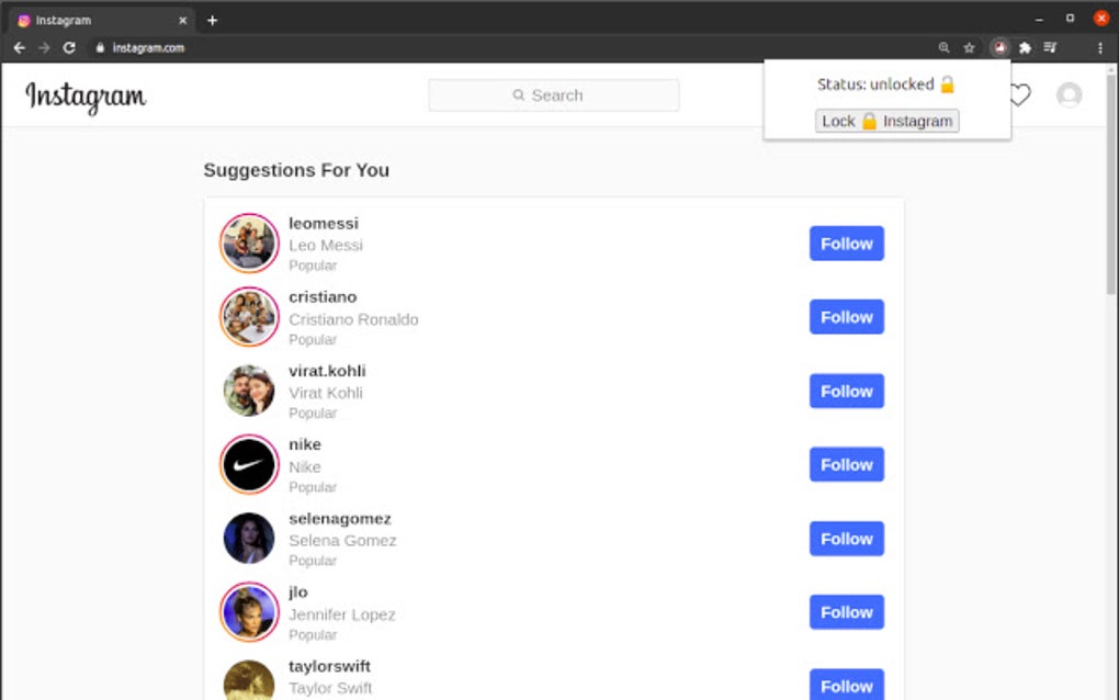 Like Lock para Google Chrome - Extensión Descargar