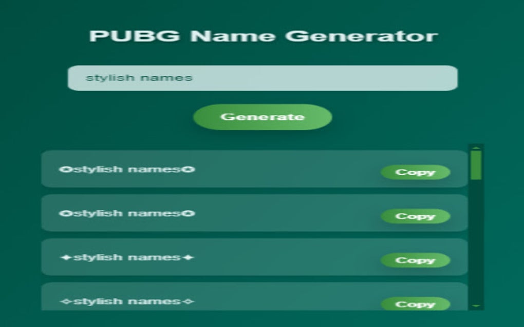 PUBG Name Generator para Google Chrome - Extensión Descargar