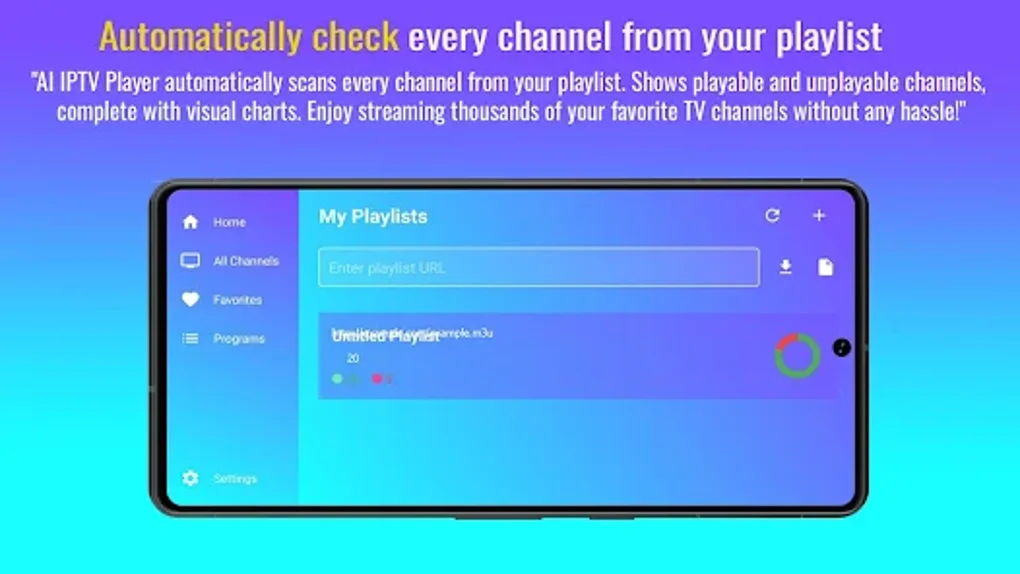 AI IPTV Player - M3U Live TV cho Android - Tải về