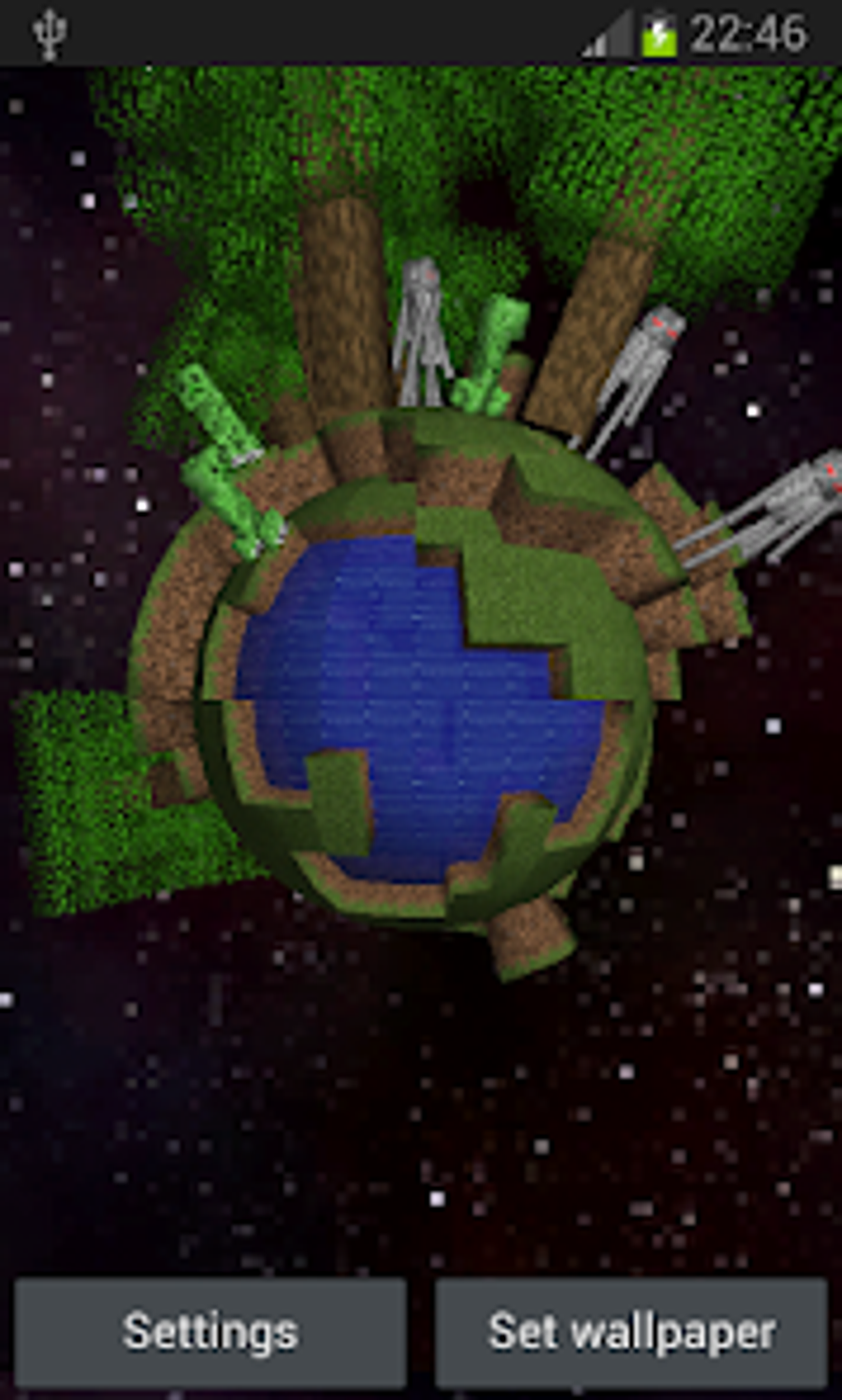 Craft World 3D Live Wallpaper for Android - Download