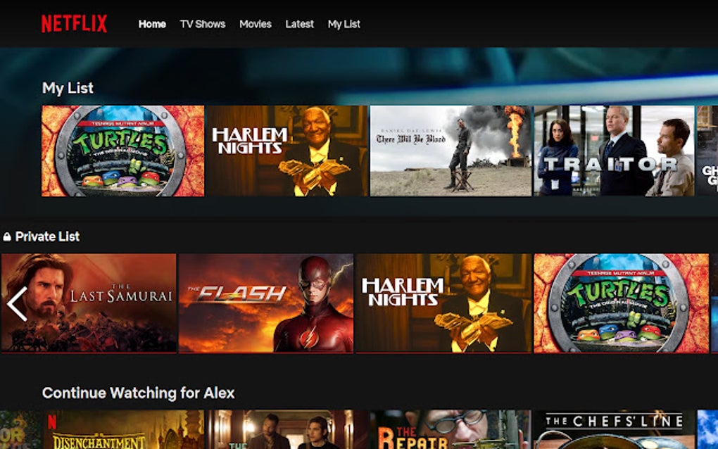 Netflix Private List for Google Chrome - Extension Download