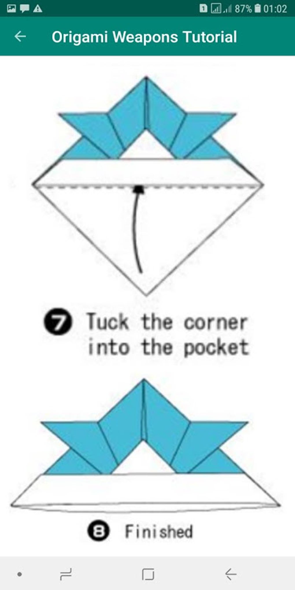 Origami Weapons Instructions Easy Steps cho Android - Tải về