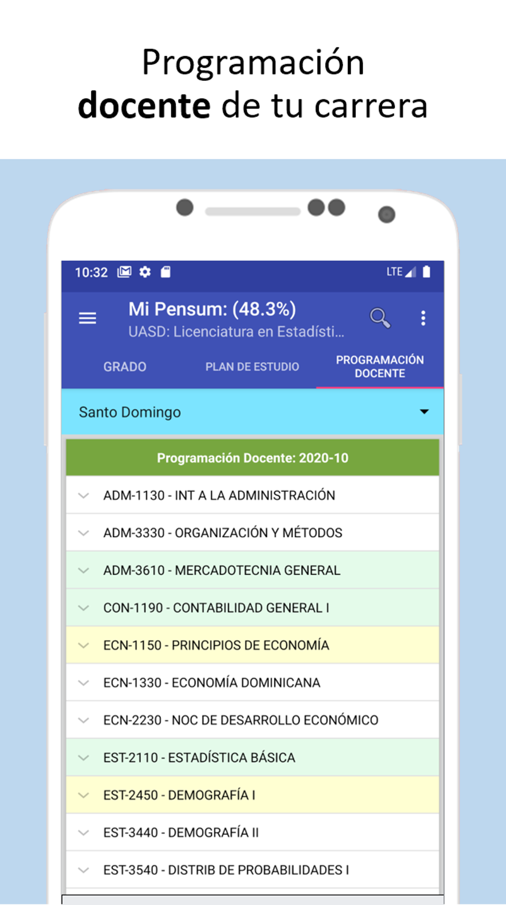 Pensum: universities careers and subjects para Android - Descargar