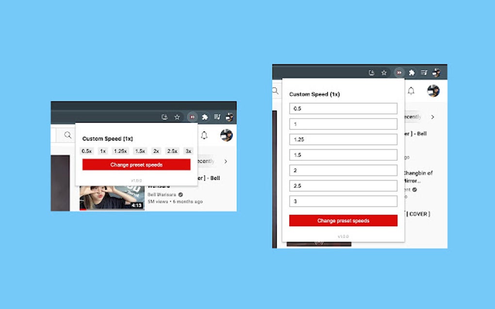Custom Speed for Google Chrome - Extension Download