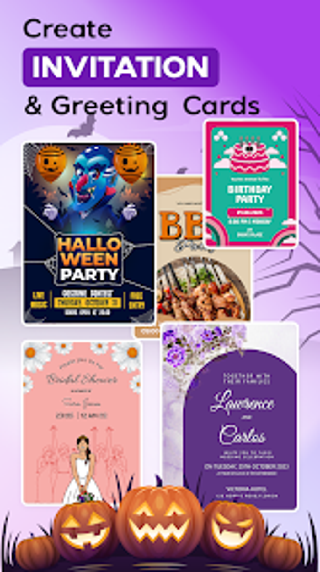 Digital Invitation Card Maker para Android - Descargar