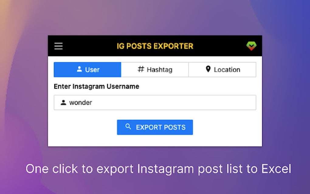 PostFox - Export IG Posts pour Google Chrome - Extension Télécharger