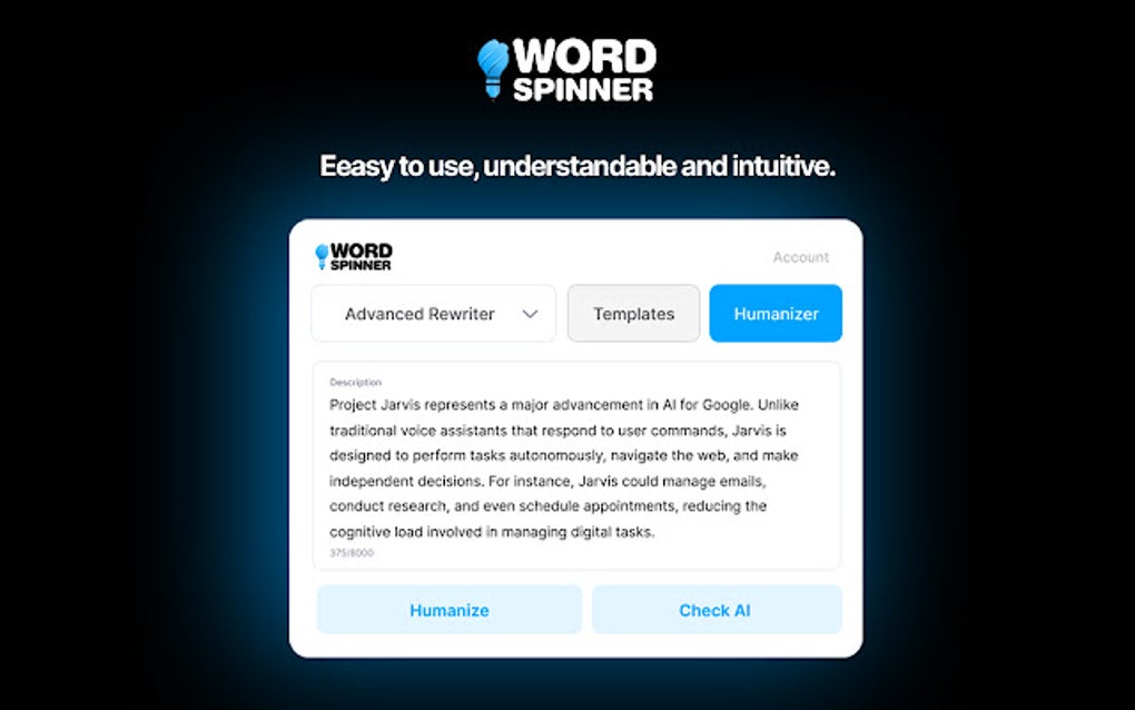 Word Spinner Extension pour Google Chrome - Extension Télécharger