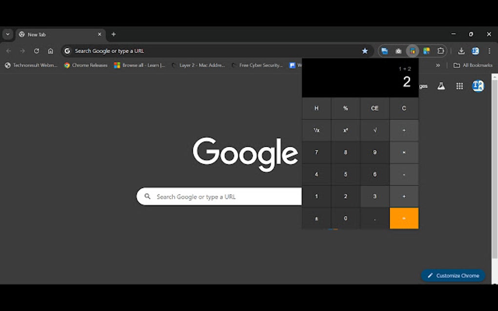Simple Calculator für Google Chrome - Erweiterung Download
