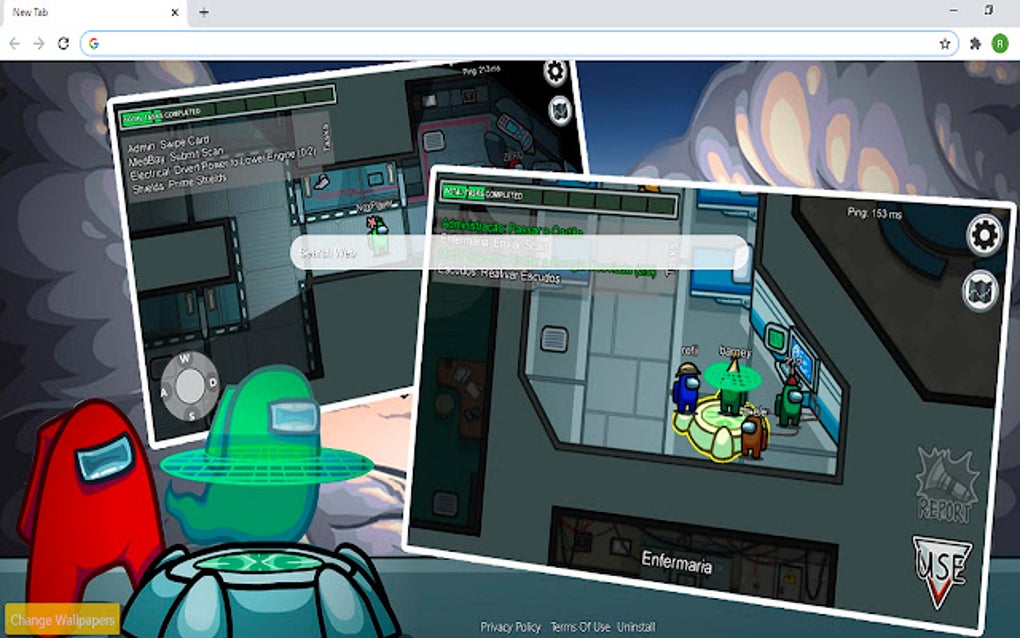 Among Us New Tab for Google Chrome - Extension Download