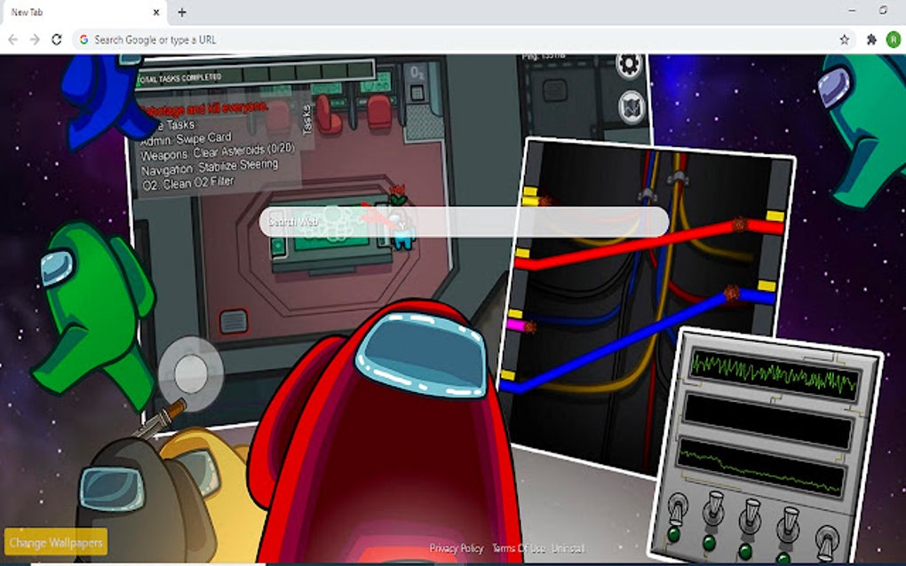 Among Us New Tab for Google Chrome - Extension Download
