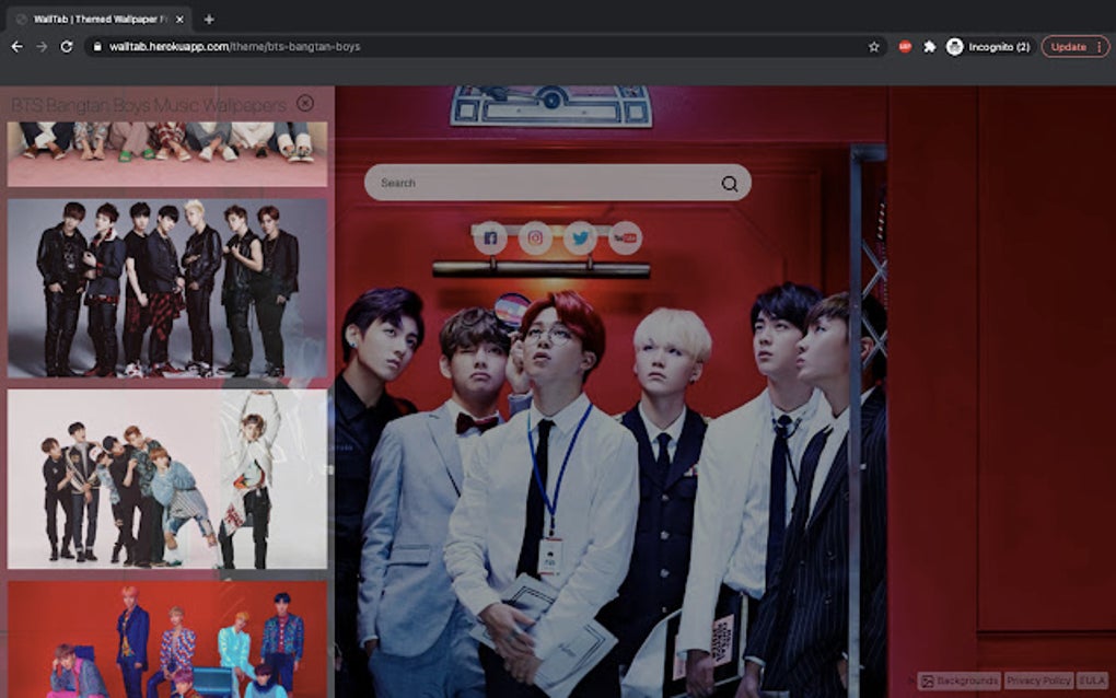 BTS Bangtan Music HD wallpapers New Tab para Google Chrome - Extensión ...