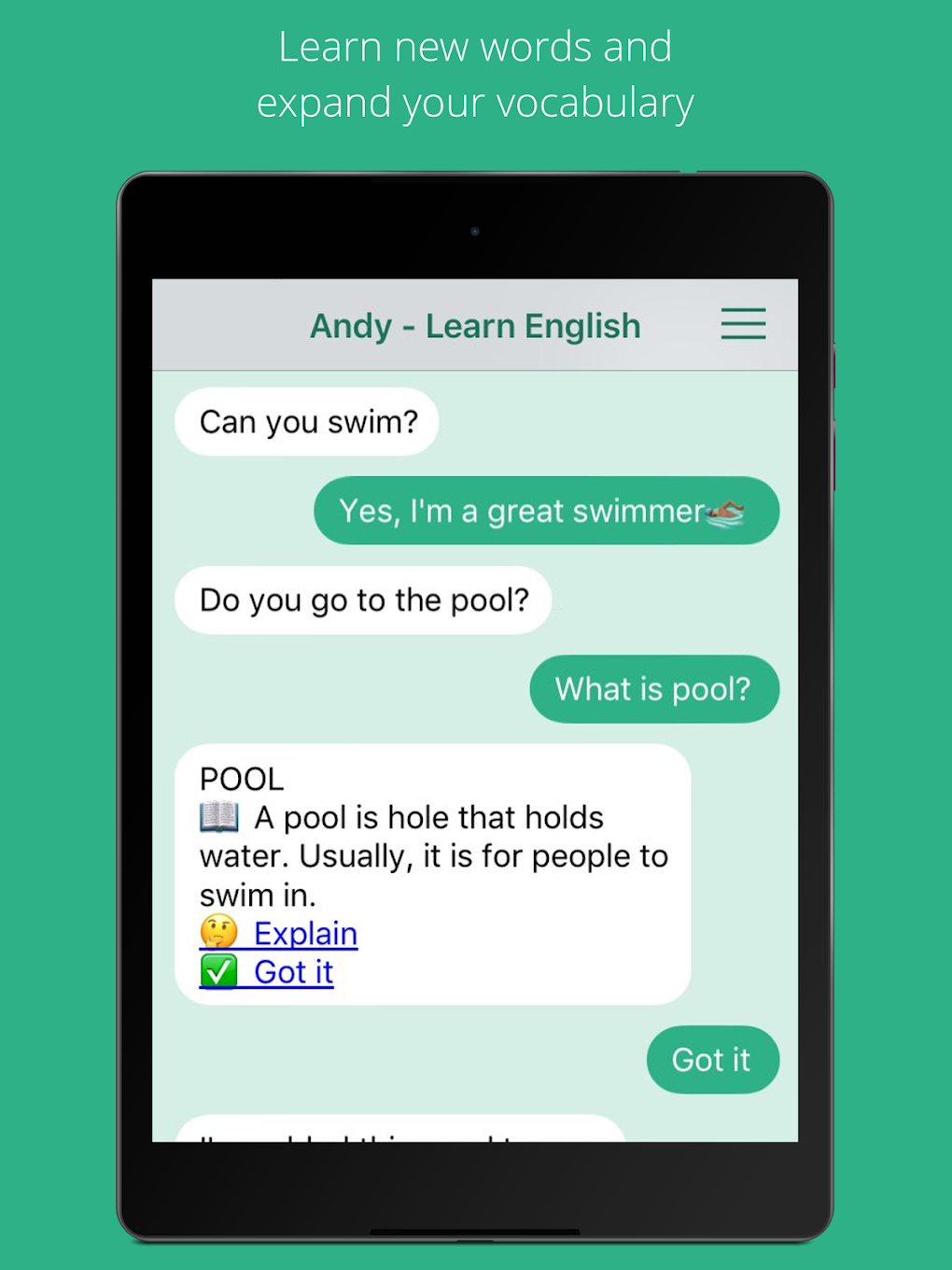 Andy - English Speaking Bot APK for Android - Download