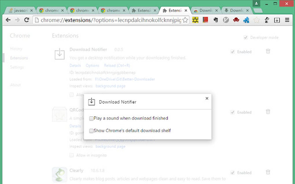 Download Notifier for Google Chrome - Extension Download