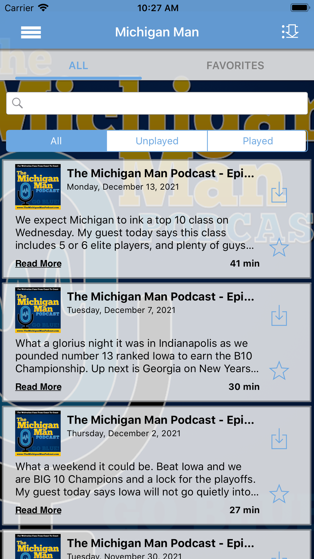 The Michigan Man for iPhone - Download