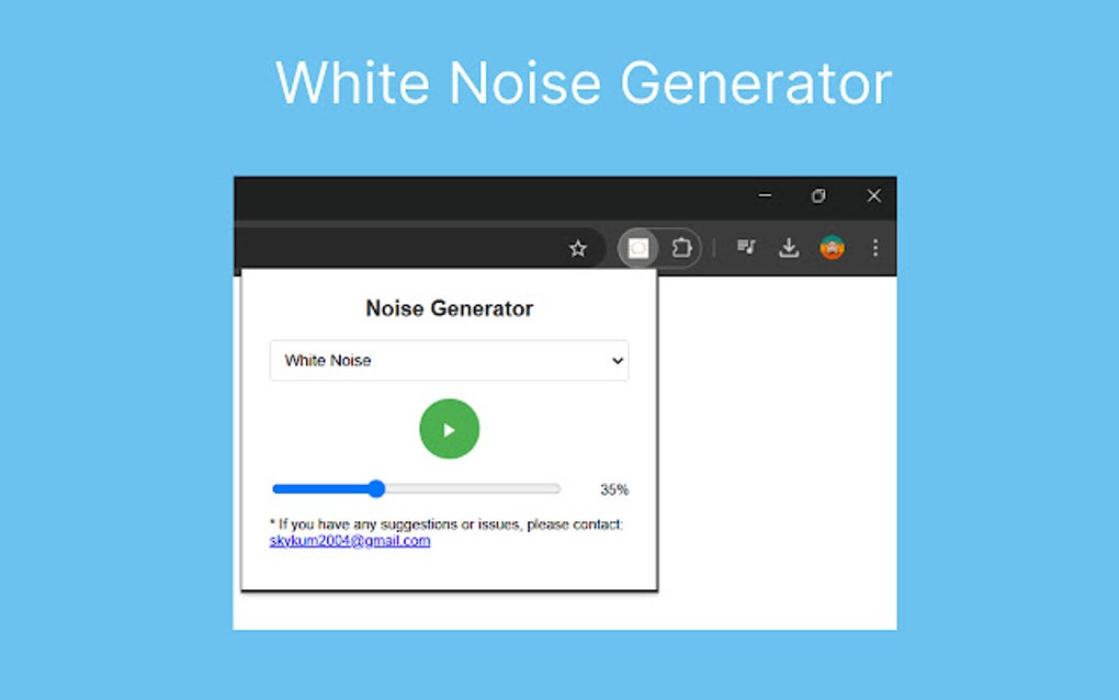 Custom Noise Generator for Google Chrome - Extension Download