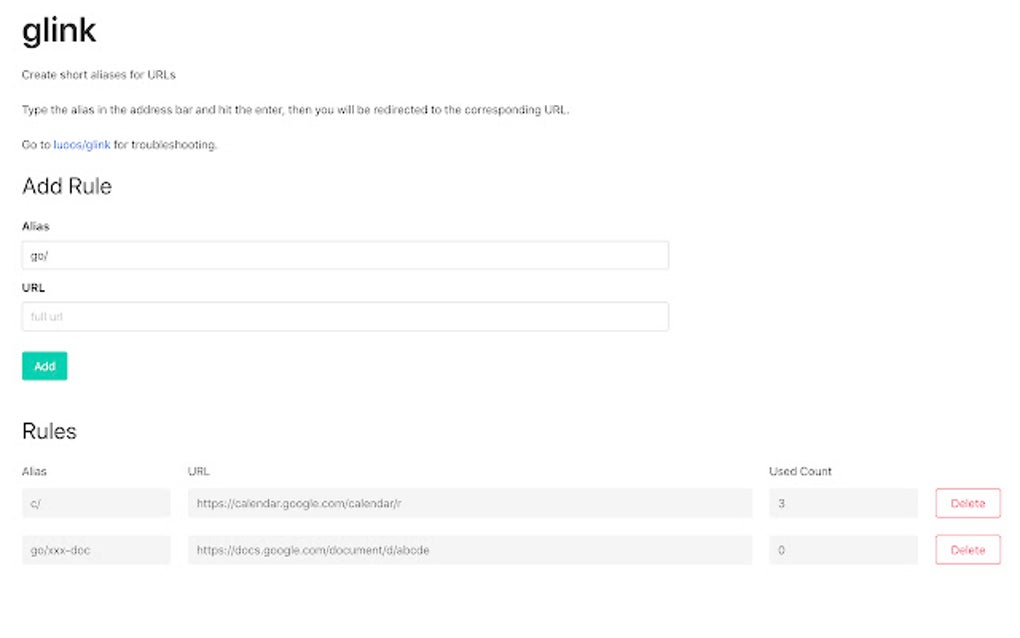 glink for Google Chrome - Extension Download