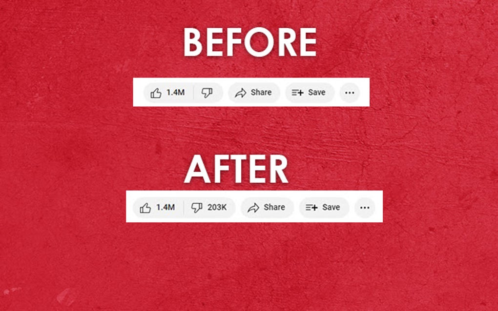 Show Youtube Dislike Counter | YouDisLike for Google Chrome - Extension ...