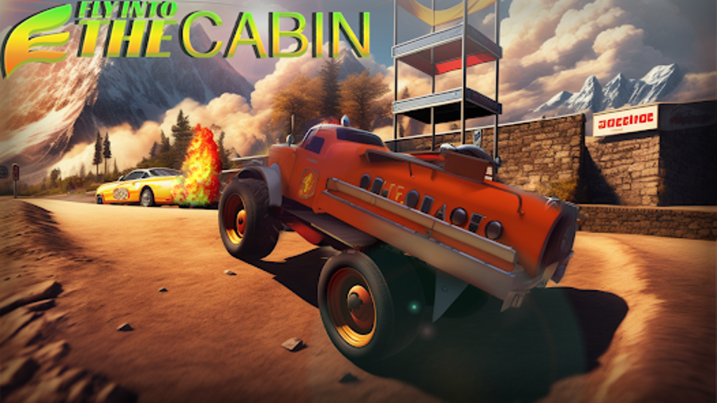 Flying Car Driving Into Cabin for Android - Download