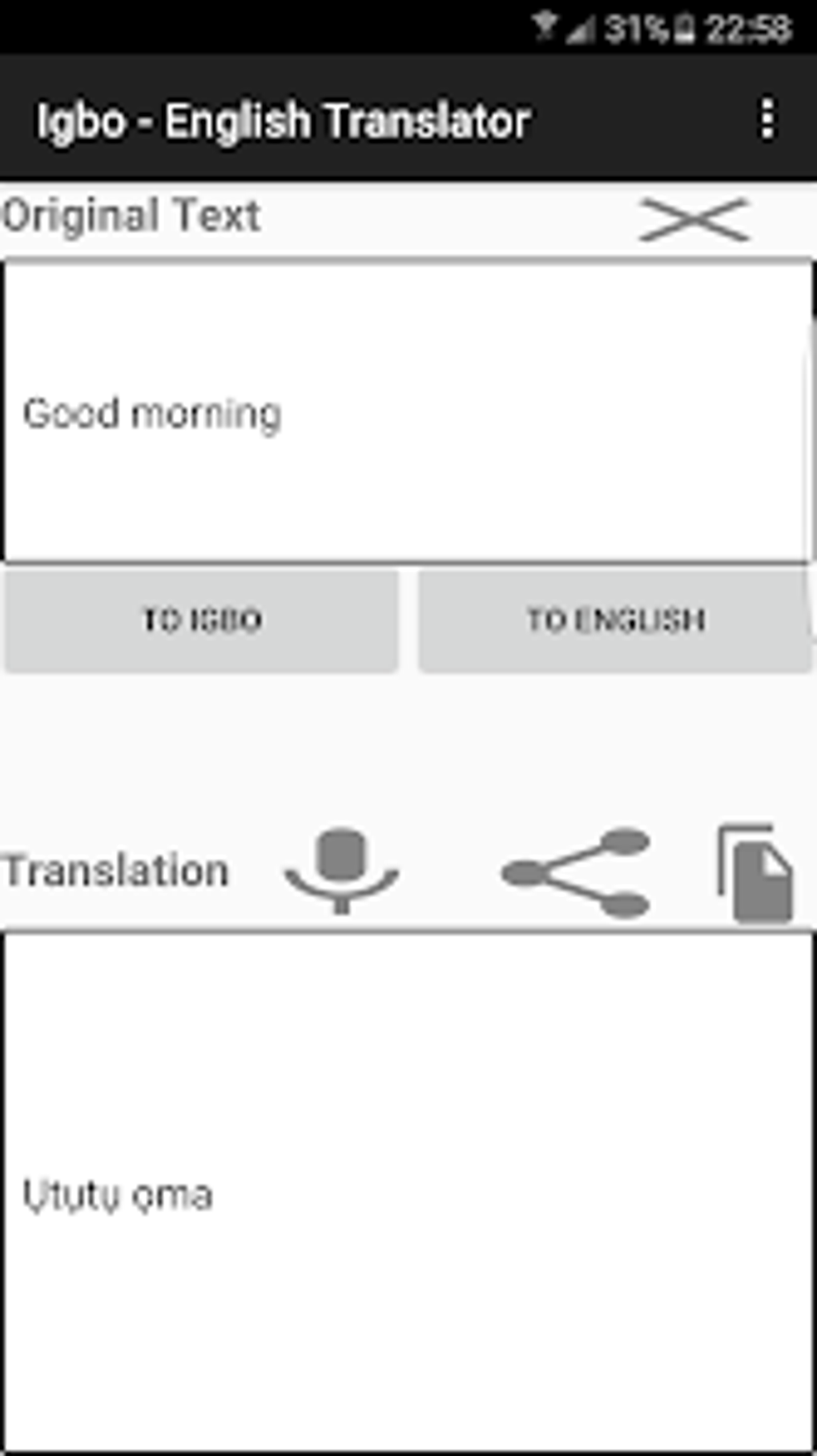 Igbo - English Translator para Android - Descargar