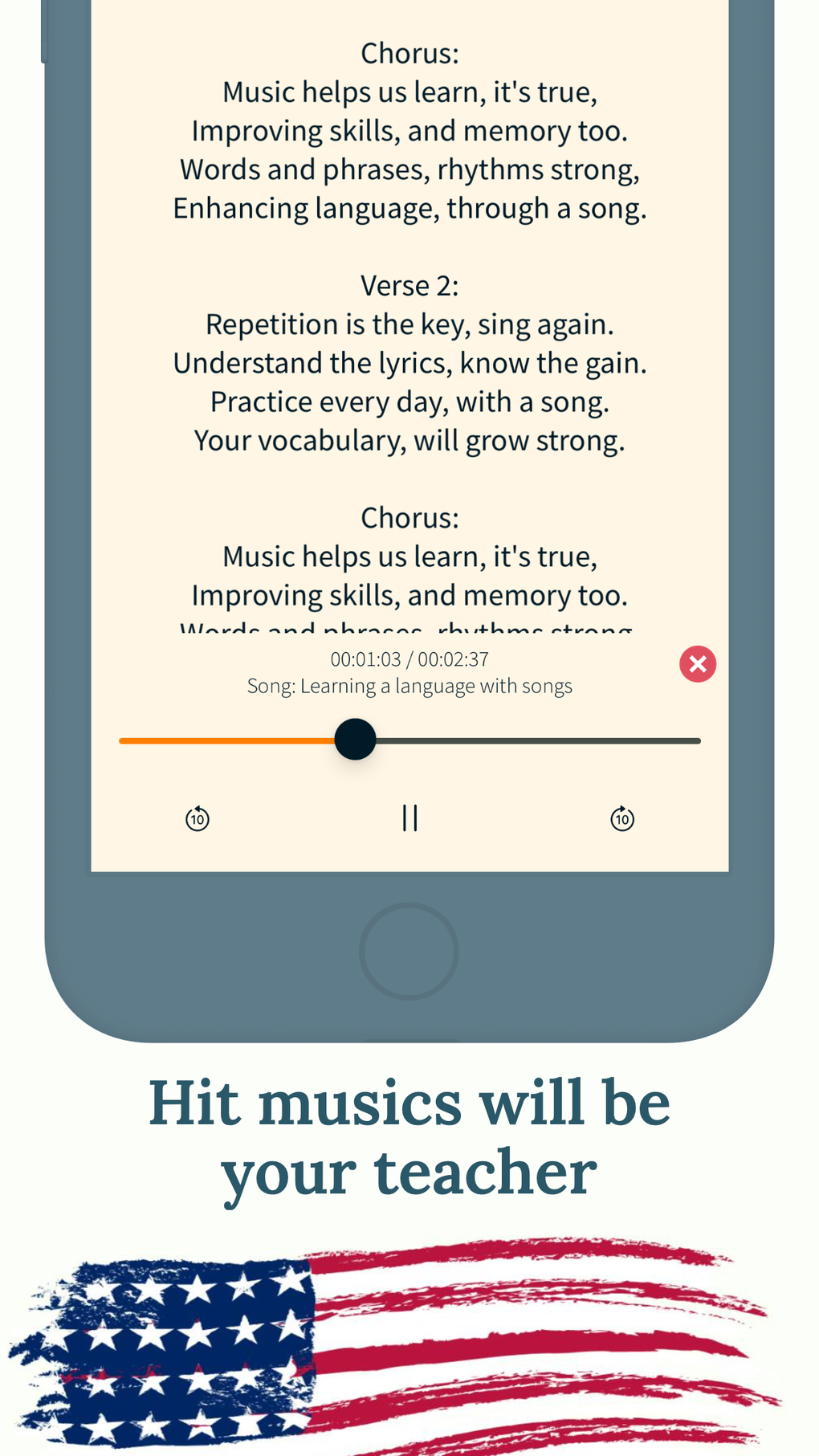 Learn English with Music para iPhone - Descargar