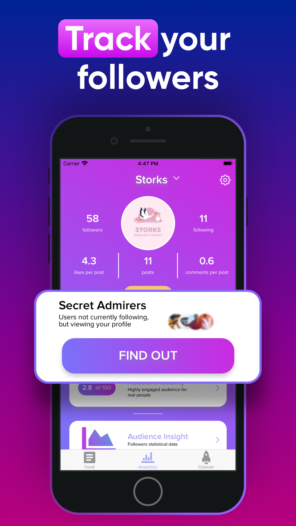 iMetric Analyzer for Instagram pour iPhone - Télécharger