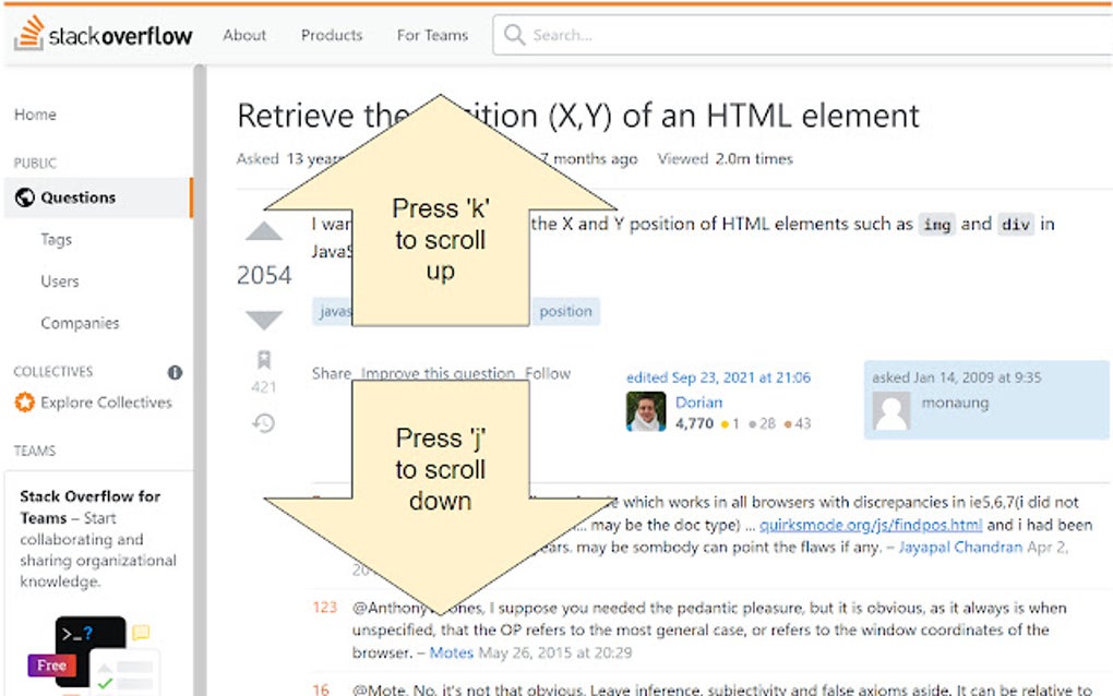 Keyboard Navigator for Google Chrome - Extension Download