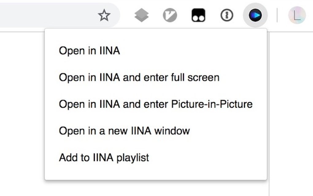 Open In IINA for Google Chrome - Extension Download