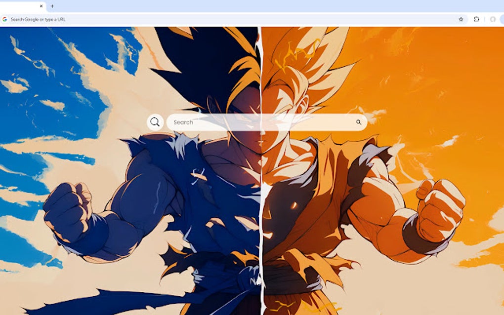 Goku Super Saiyan Power-Up Split für Google Chrome - Erweiterung Download