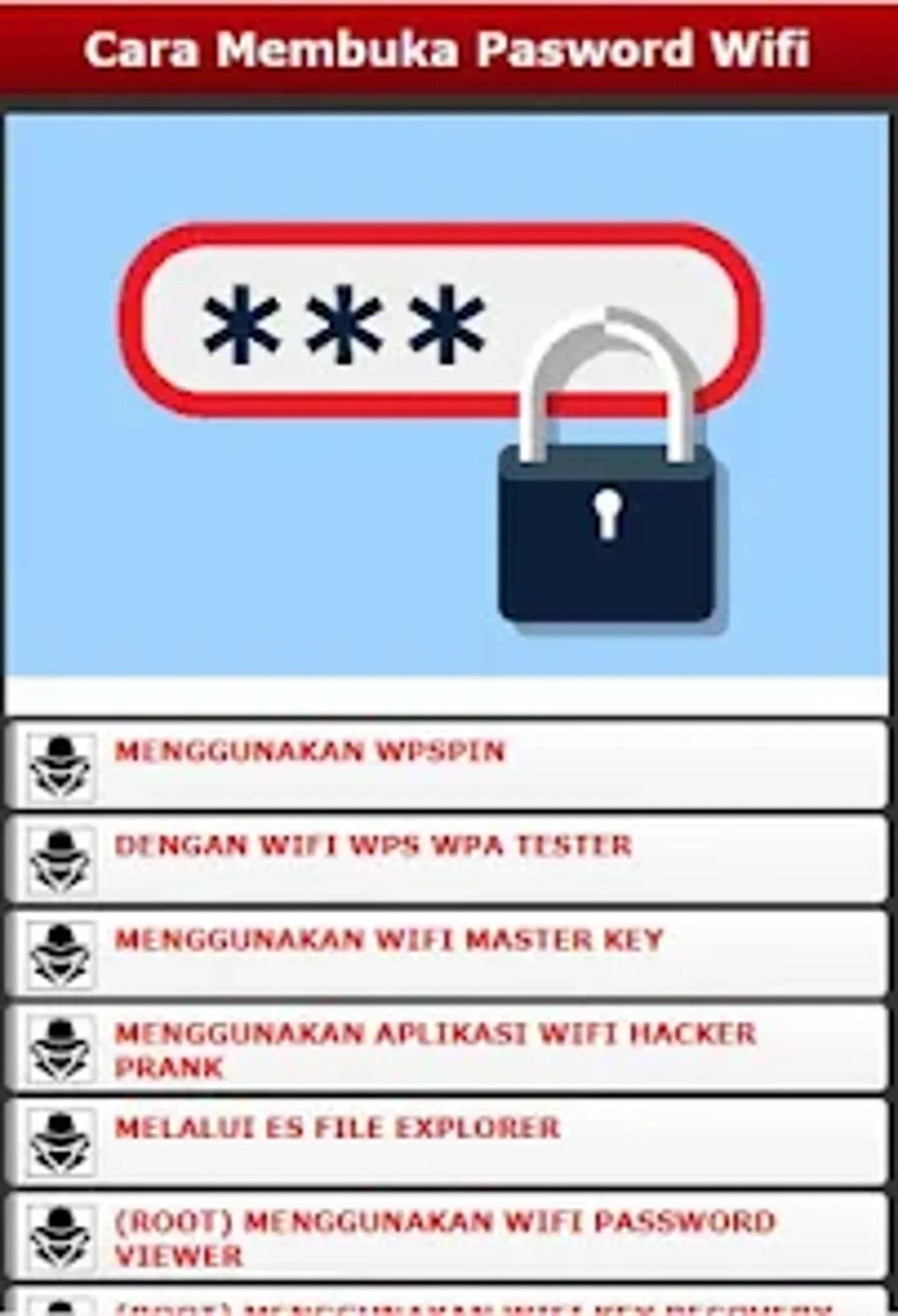 Cara Tampilkan Password Wifi para Android - Descargar