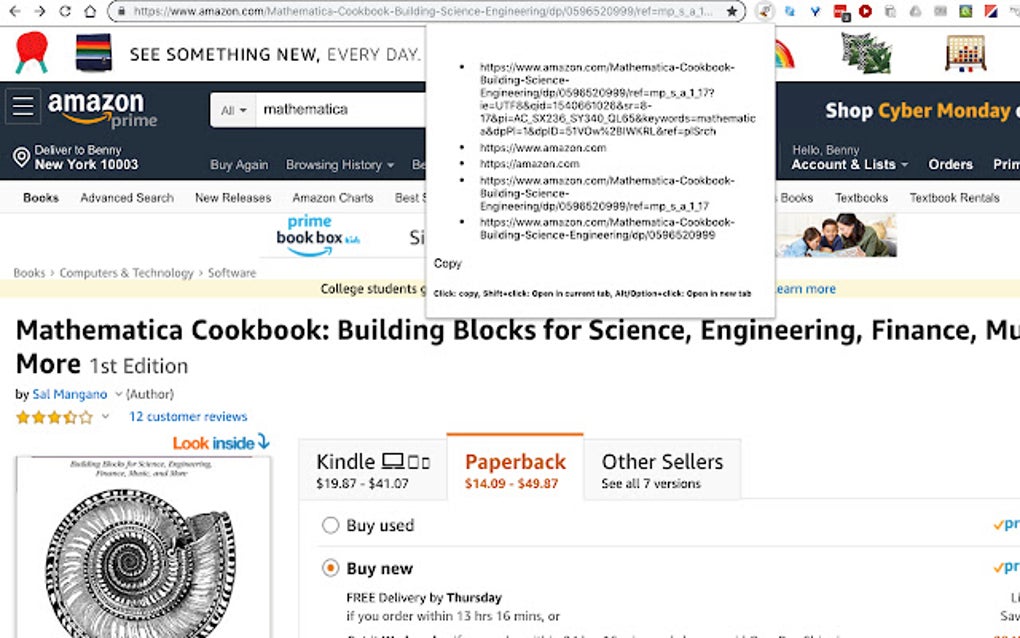 Clean copy URL for Google Chrome - Extension Download