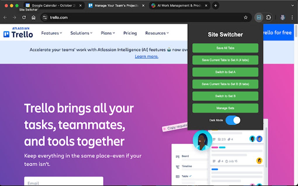 Site Switcher for Google Chrome - Extension Download