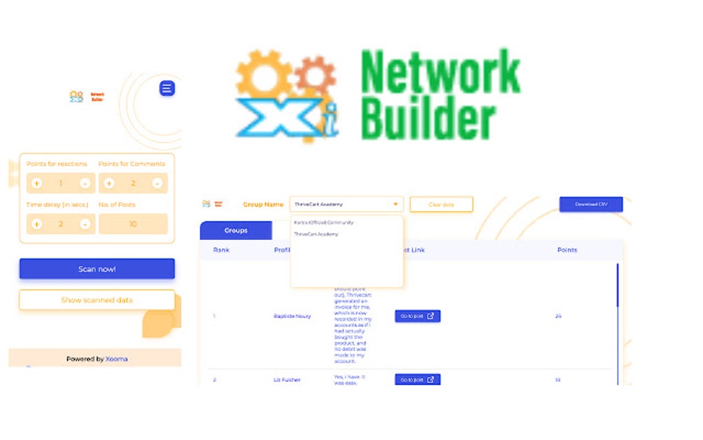 Xooma Intelligence Network Builder para Google Chrome - Extensión Descargar