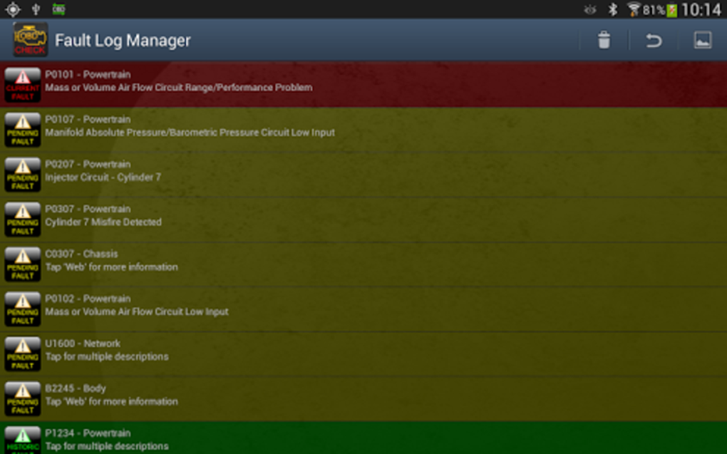 Torque Pro OBD 2 Car for Android - Download