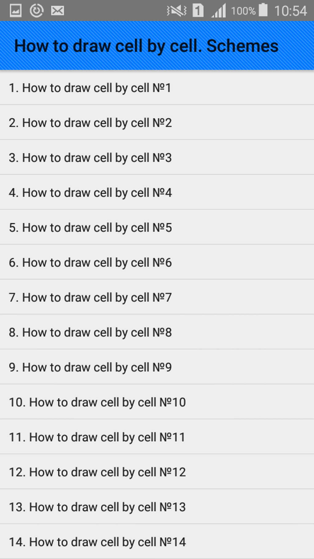How to draw cell by cell. Schemes for Android - Download
