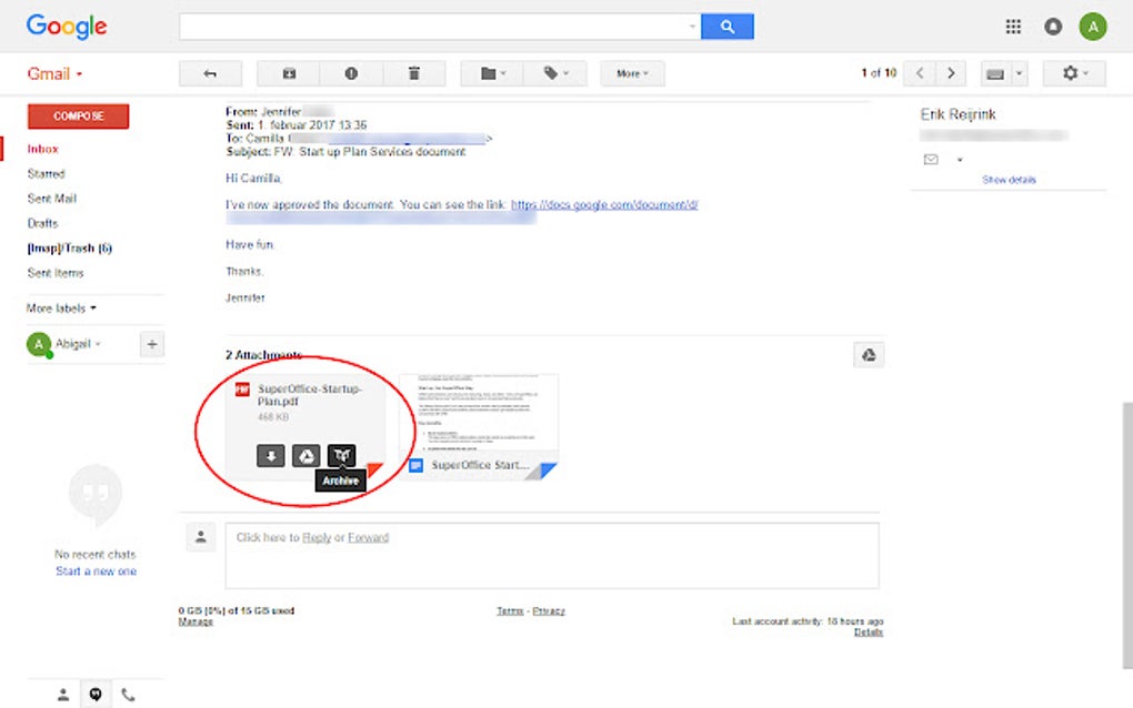 SuperOffice Gmail Link for Google Chrome - Extension Download